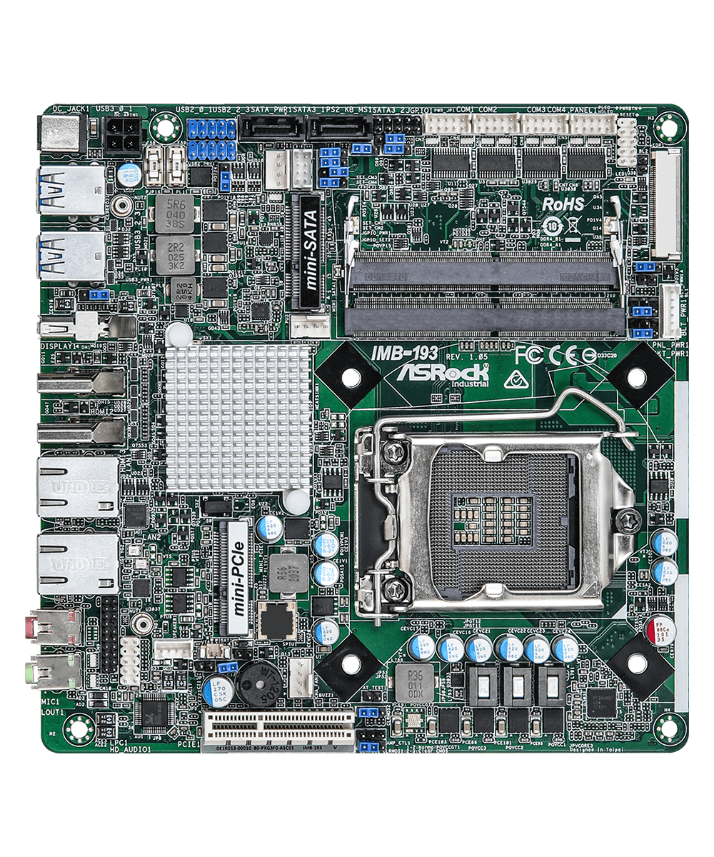 IMB-193 Mini-ITX Motherboard - Aditech ICT PVT LTD